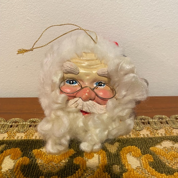Santa Head Ornament - Etsy