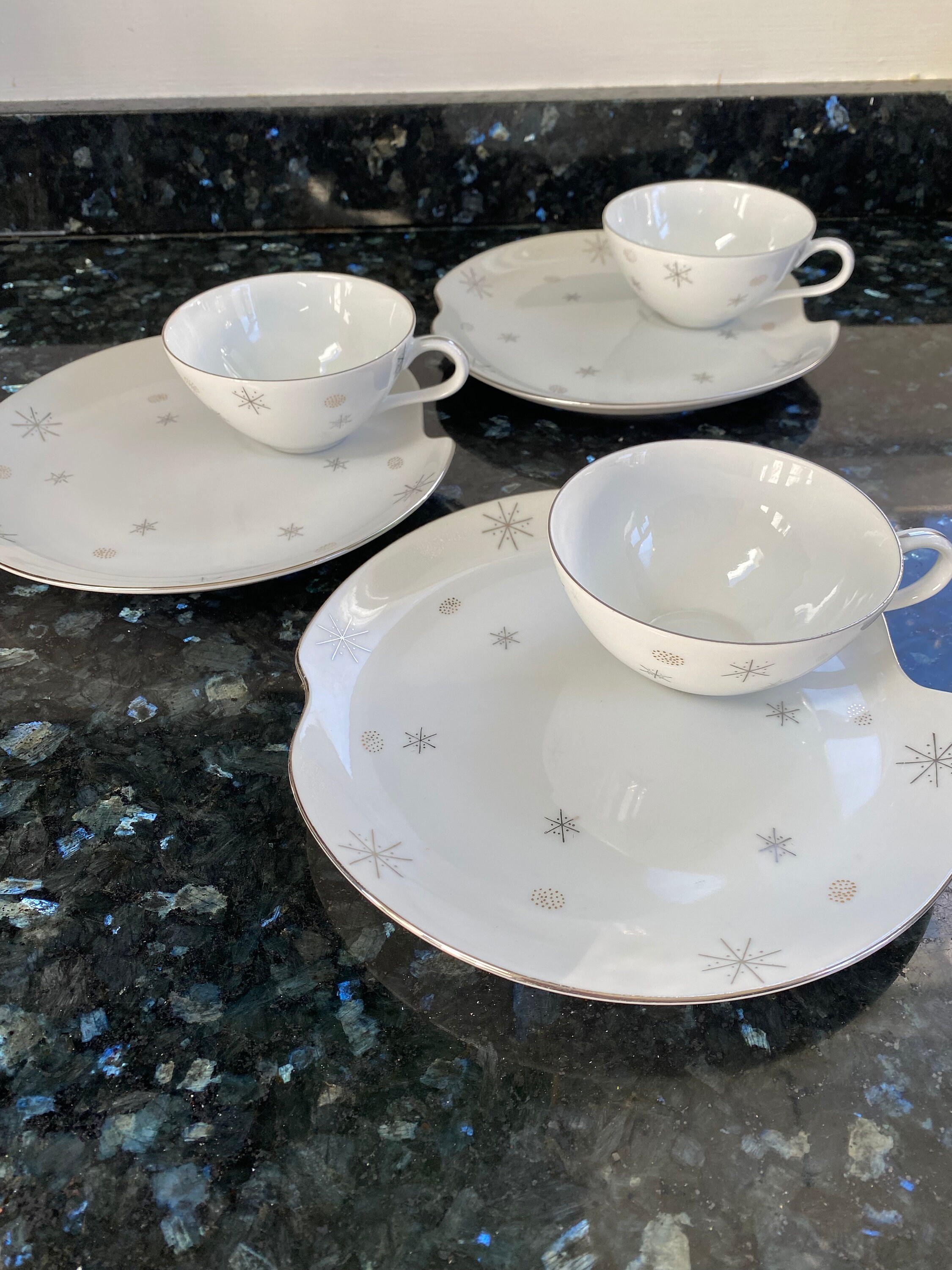 Snowflake Japan Atomic Mid Century Modern Starburst Snowflake Cup ...