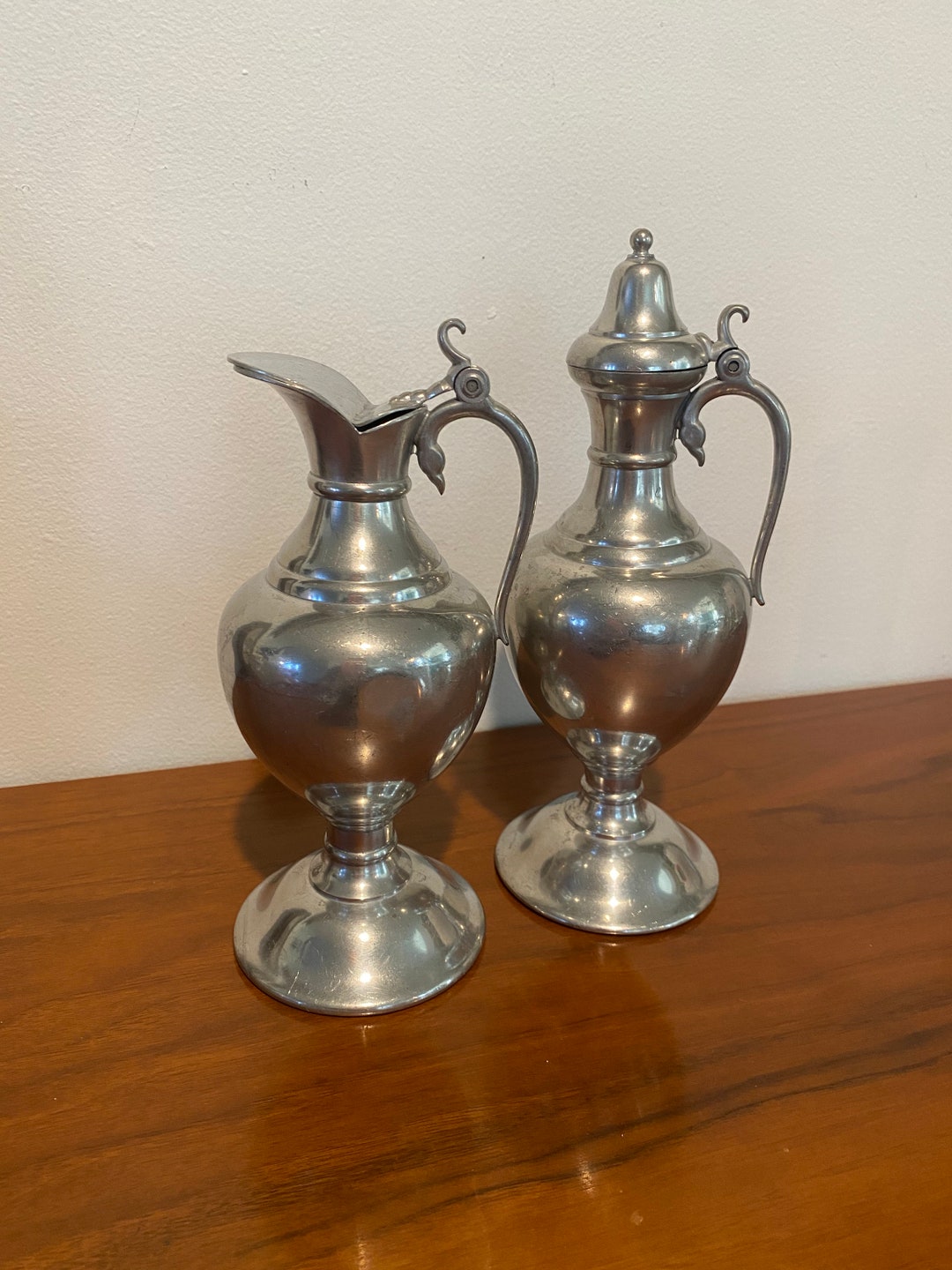 Set of 2 Vintage Royal Holland Pewter Cruets - Etsy