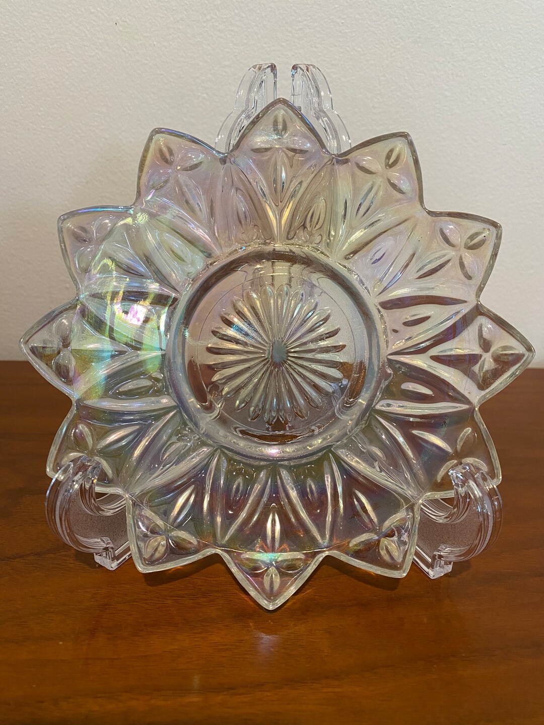 Vintage Federal Iridescent Pedal Pattern Small Bowl - Etsy