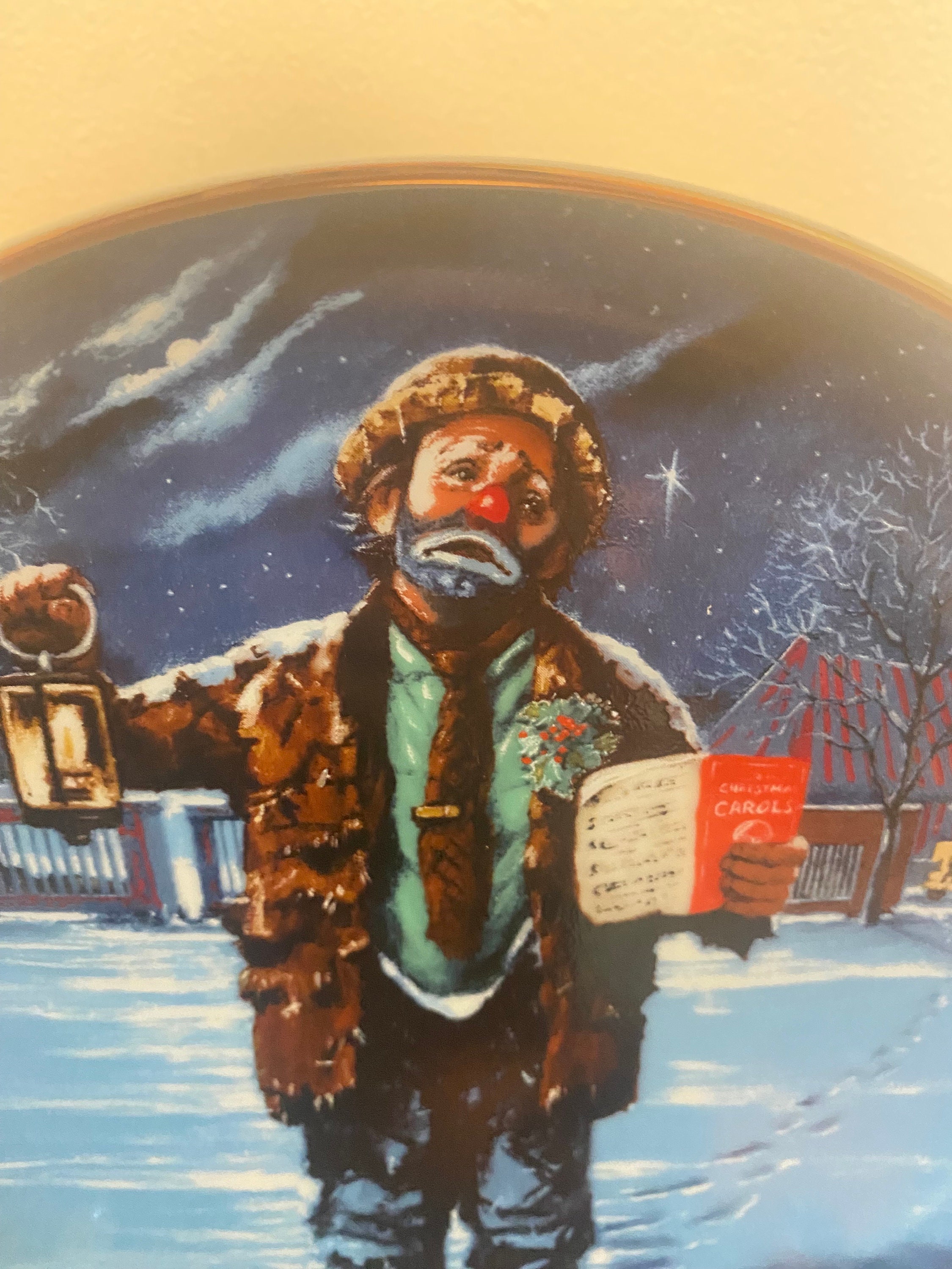 1986 Collector's Plate, Emmett Kelly Circus Collection Christmas Carol ...