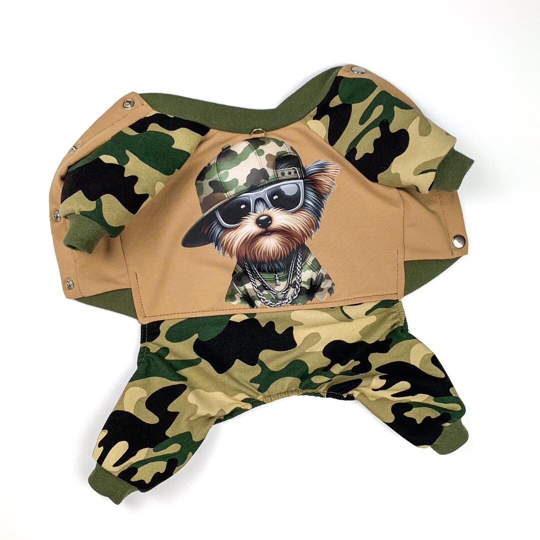 Dog Jumpsuit Pet Outfit Cute Yorkie Clothes for Dogs Designer Dog ...
