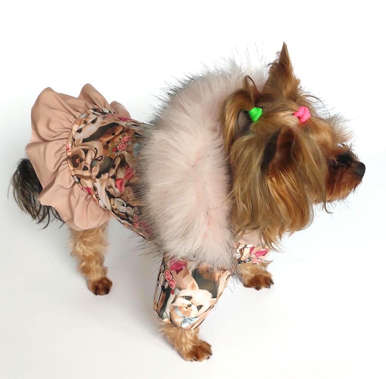Winter Dog Jacket – Warm Dog Coat With Detachable Faux Fur Hood ...