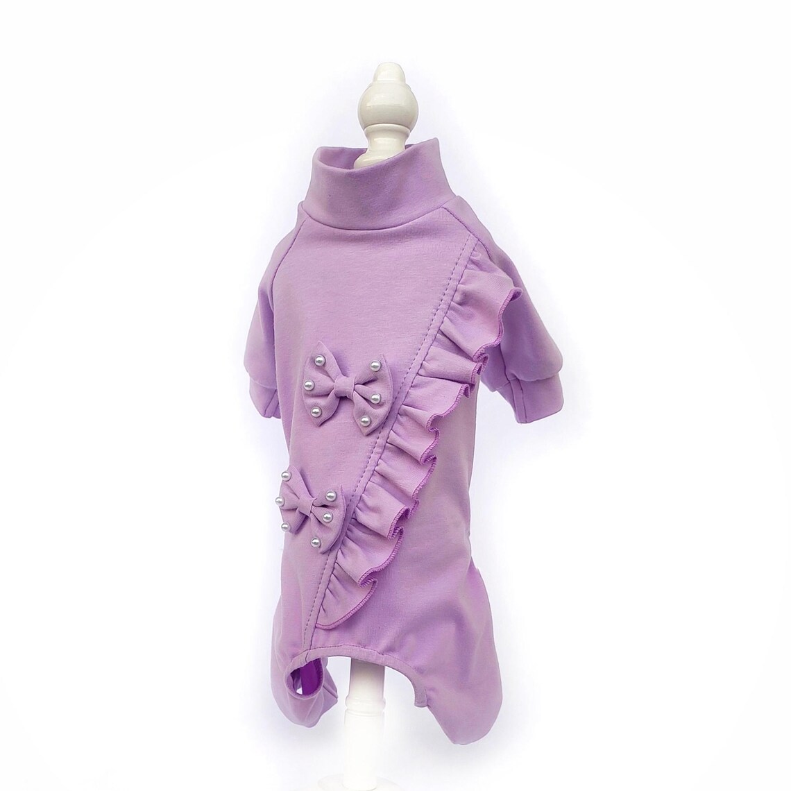 Cozy Cotton Dog Pajamas, Cute Small Dog Outfit, Designer Dog Clothes ...
