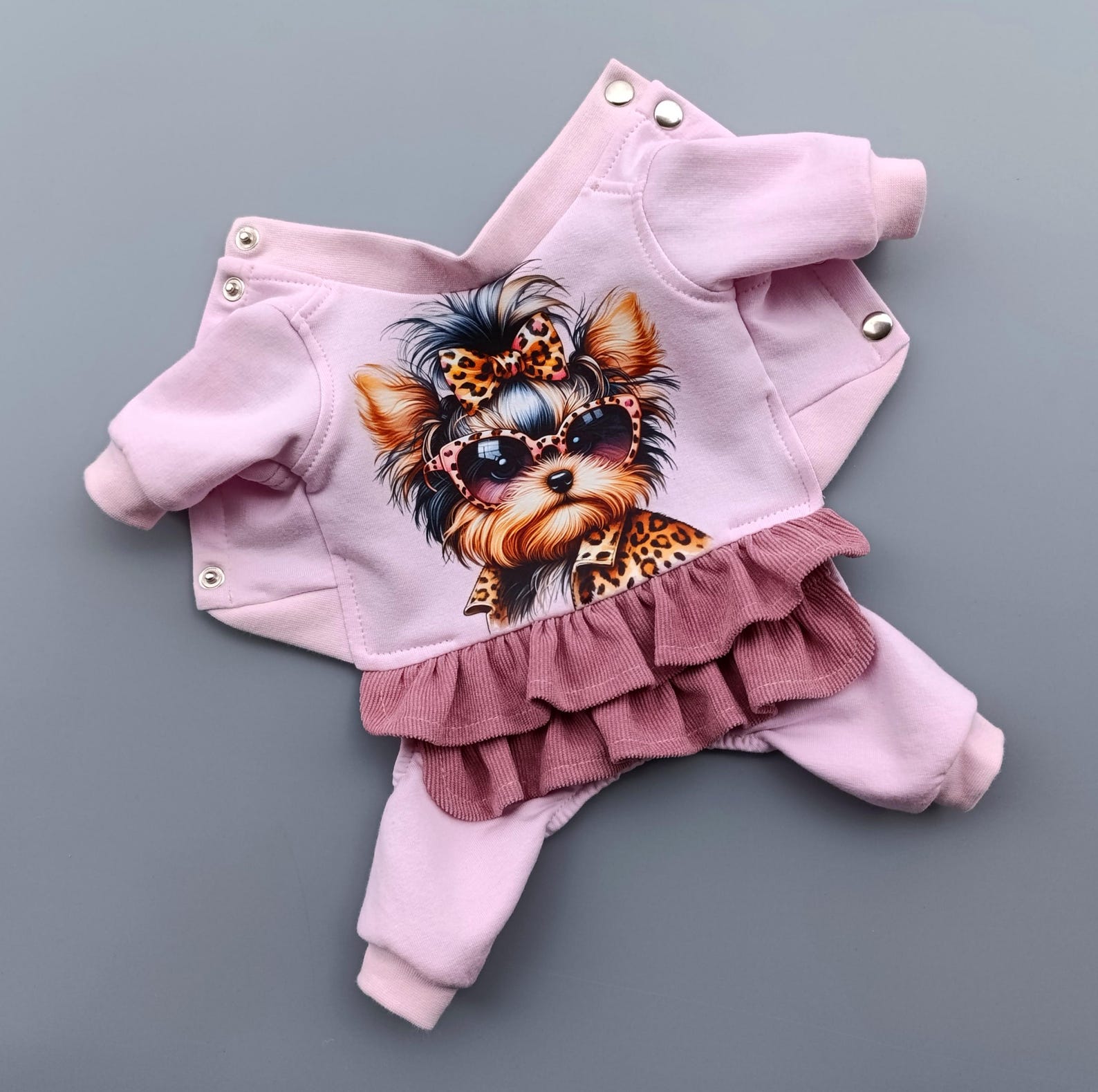 Dog Jumpsuit, Cute Yorkie Girl Outfit, Designer Small Dog Clothes ...