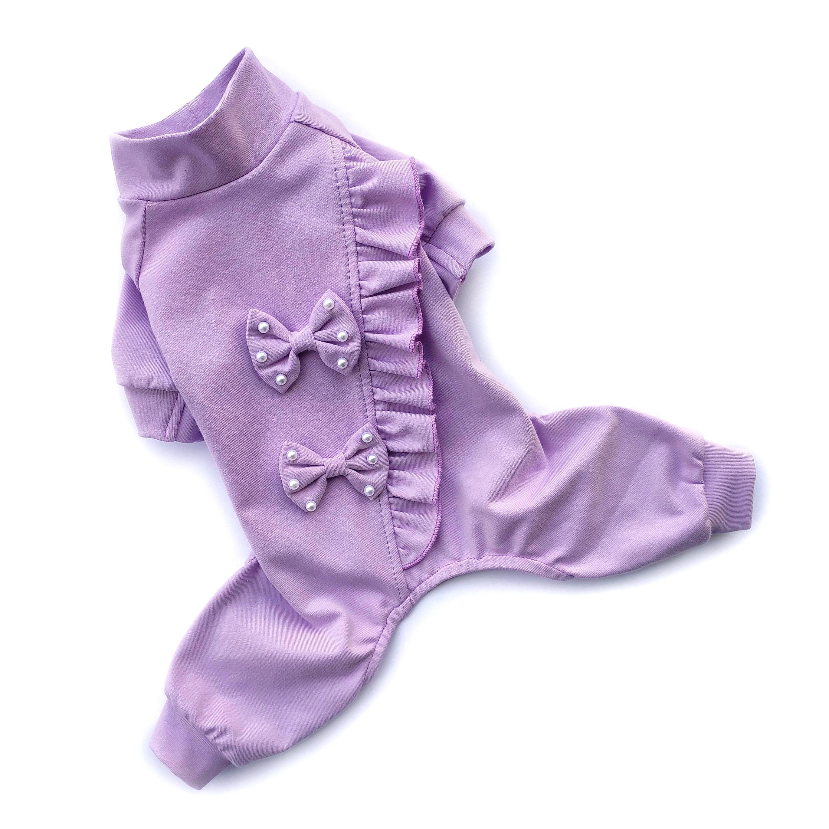 Cozy Cotton Dog Pajamas, Cute Small Dog Outfit, Designer Dog Clothes ...