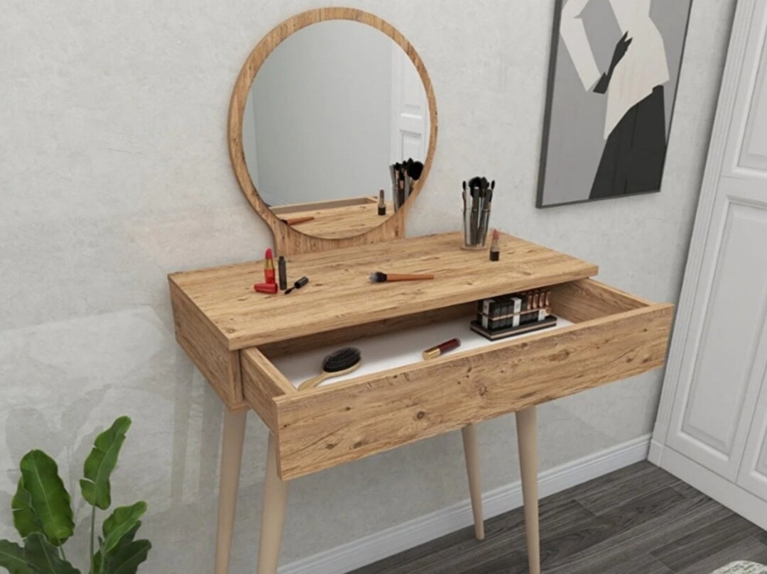 Dressing Vanity Table,makeup Table,bedroom Table With Mirror, Make-up ...