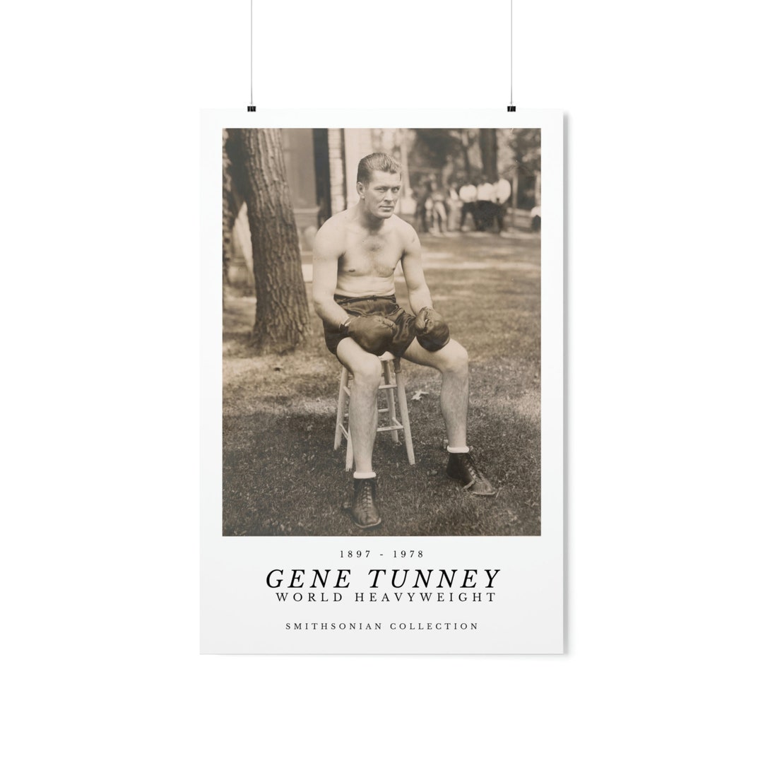 Gene Tunney Boxing Poster Vintage American Boxer Wall Art - Etsy