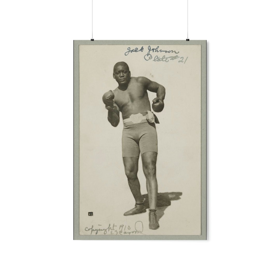 Jack Johnson Poster Sports Boxing Boxers Vintage - Etsy