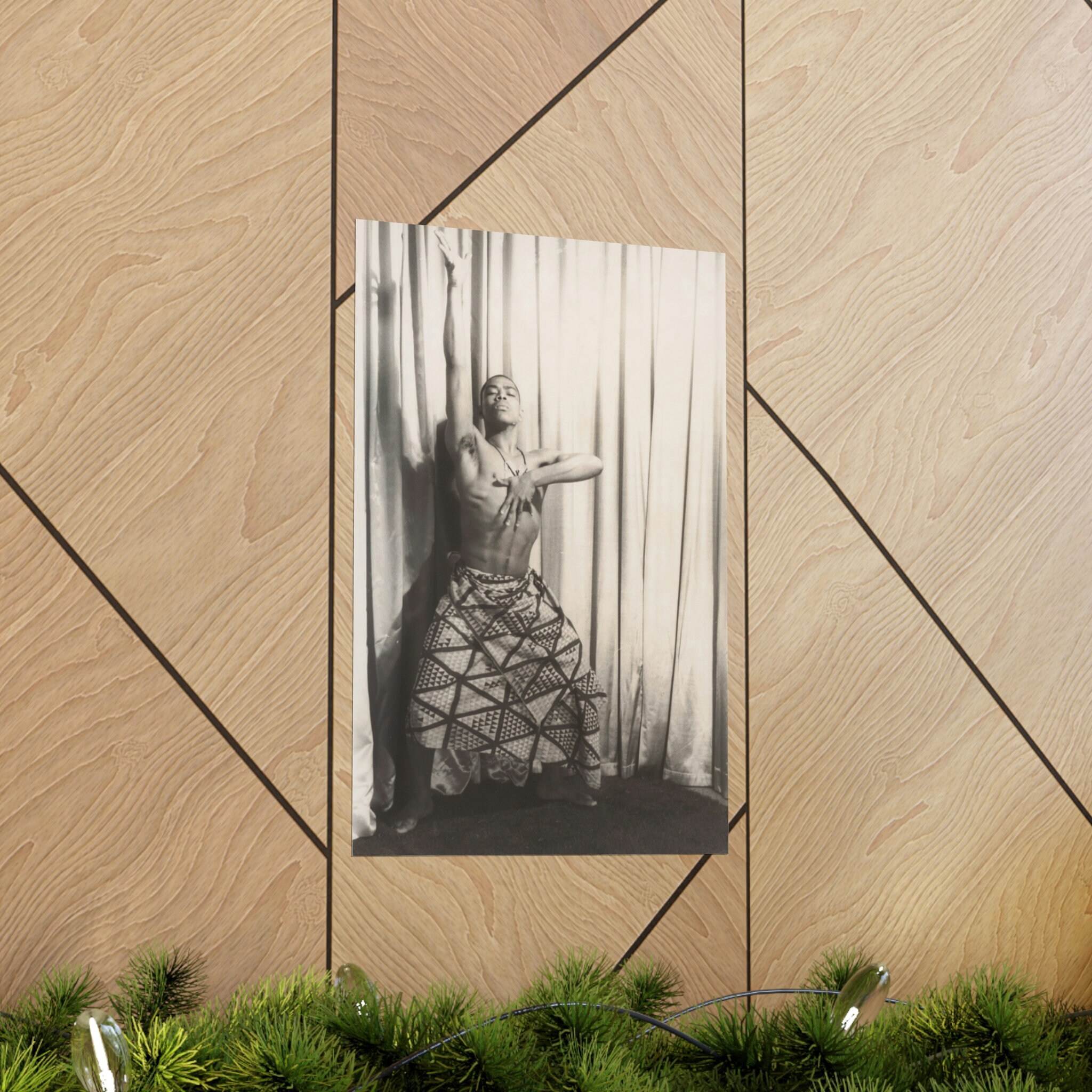 Alvin Ailey Black and White Portrait Photo Dance Poster, Rare Vintage ...