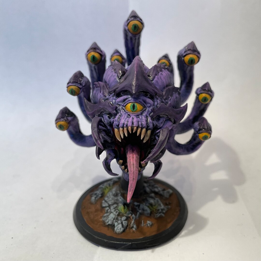 Beholder Dungeon and Dragons 3D Printed 2 Inch Base - Etsy