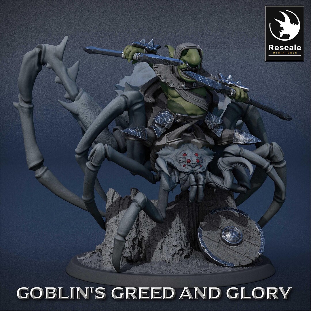 Goblin Mounted Spider Riders Dungeon and Dragons 3D Printed - Etsy UK