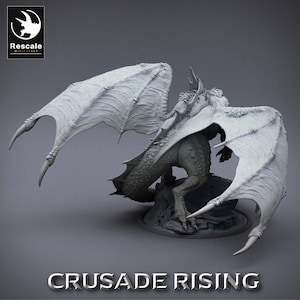 Legendary Red Dragon Dungeon and Dragons 3D Printed 4 Inch Base - Etsy