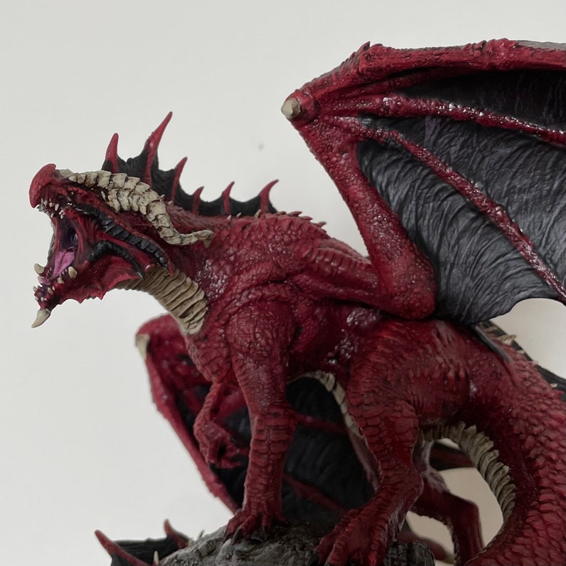 Legendary Red Dragon Dungeon and Dragons 3D Printed 4 Inch - Etsy