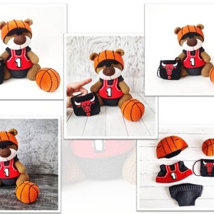Crochet Pattern Basketball Player Clothes for 18cm Toy / AMIGURUMI PDF ...