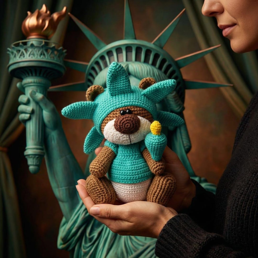 Crochet Pattern Statue of Liberty Clothes for 18cm Toy / AMIGURUMI PDF ...