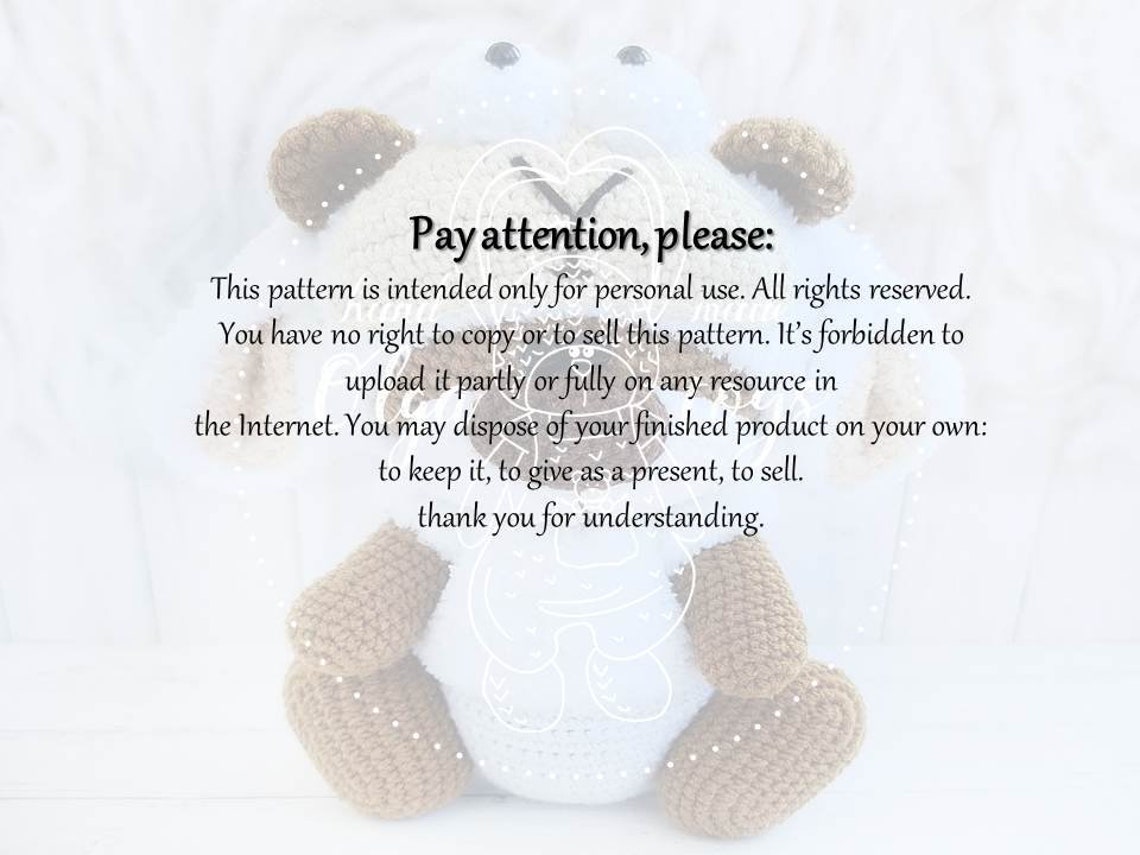 Crochet Pattern Lamb Clothes for 18cm Toy / AMIGURUMI PDF - Etsy UK