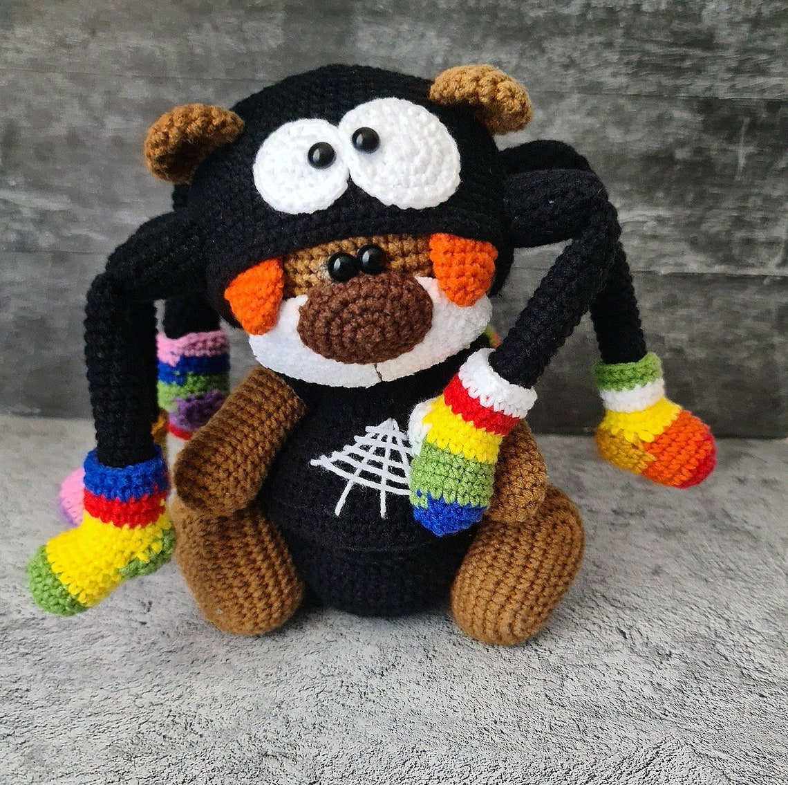 Crochet Pattern Spider Clothes for 18cm Toy / AMIGURUMI PDF - Etsy