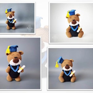 Crochet Pattern Graduation Clothes for 18cm Toy / AMIGURUMI PDF ...