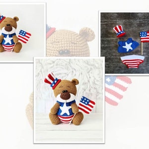 Crochet Pattern - Independence Day - 4th of July - American Flag ...