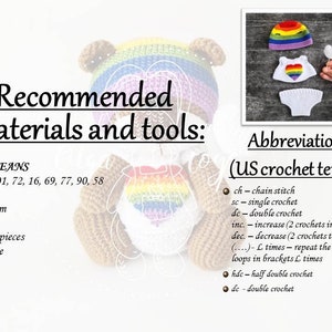 18 Cm Bear With Set of Clothes Crochet Patterns Amigurumi PDF Tutorial ...