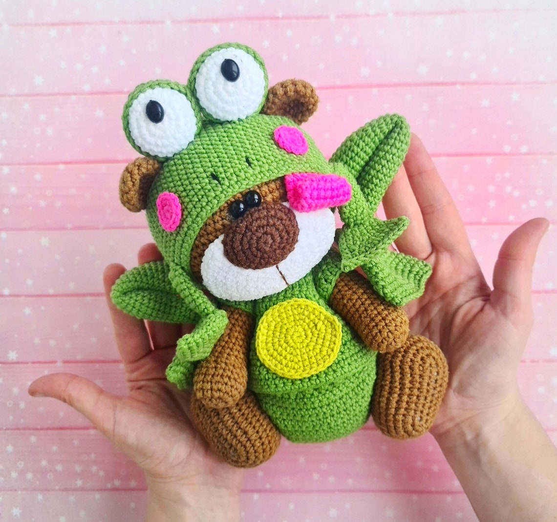Crochet Pattern Frog Clothes for 18cm Toy / AMIGURUMI PDF Tutorial - Etsy