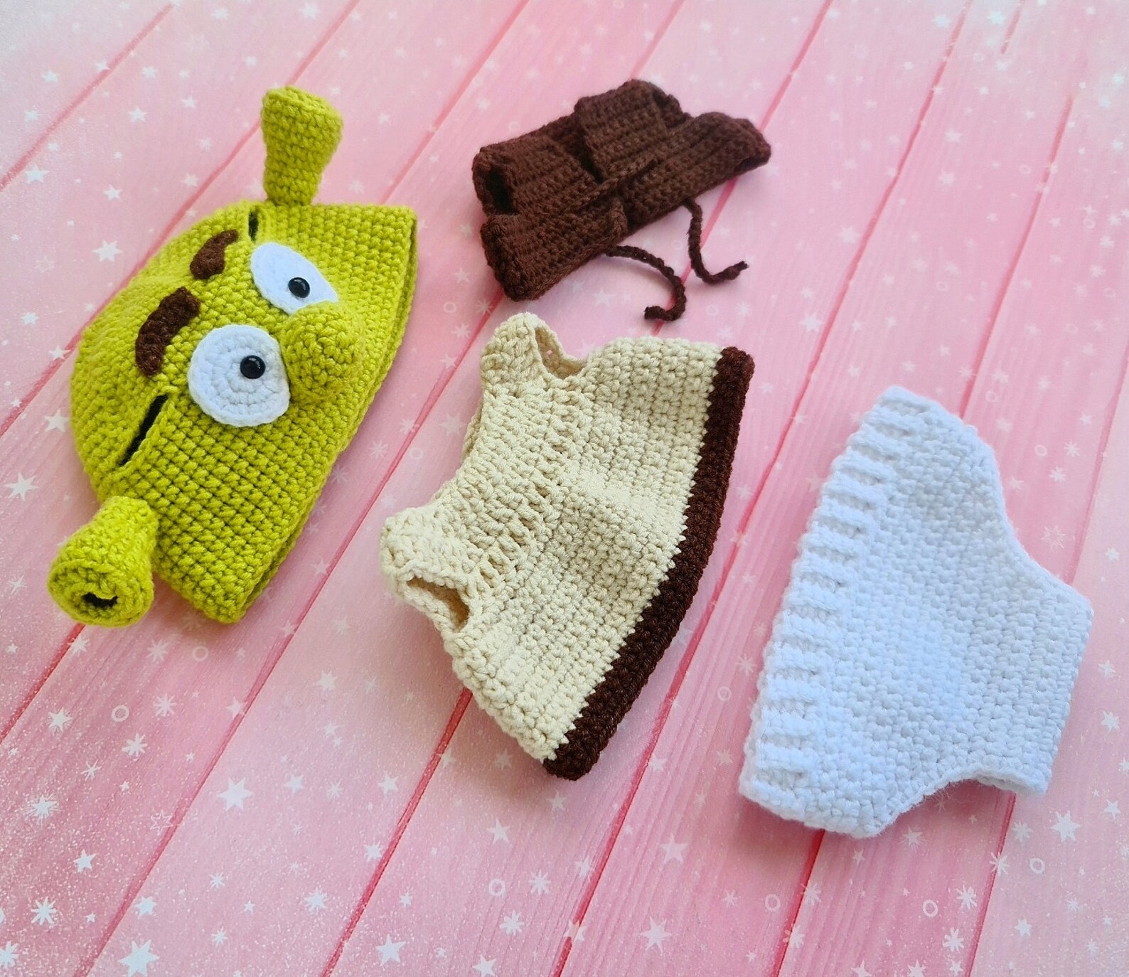 Crochet Pattern Ogre Clothes for 18cm Toy / AMIGURUMI PDF - Etsy