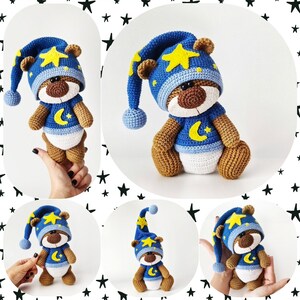 Crochet Pattern Pyjamas Sleepwear Clothes for 18cm Toy / AMIGURUMI PDF ...