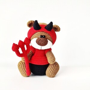 Crochet Pattern Devil Halloween Clothes for 18cm Toy / AMIGURUMI PDF Tutorial - Etsy UK