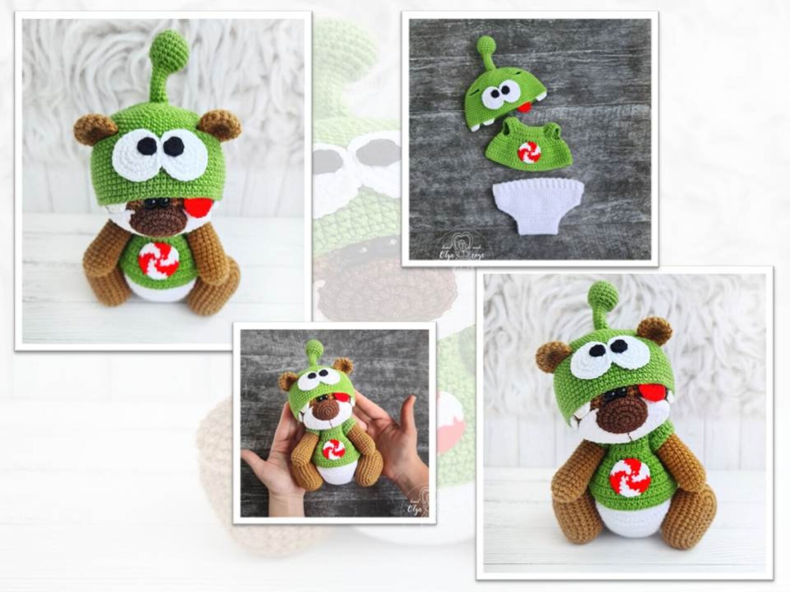 Crochet Pattern Green Frog Rope Clothes for 18cm Toy / - Etsy