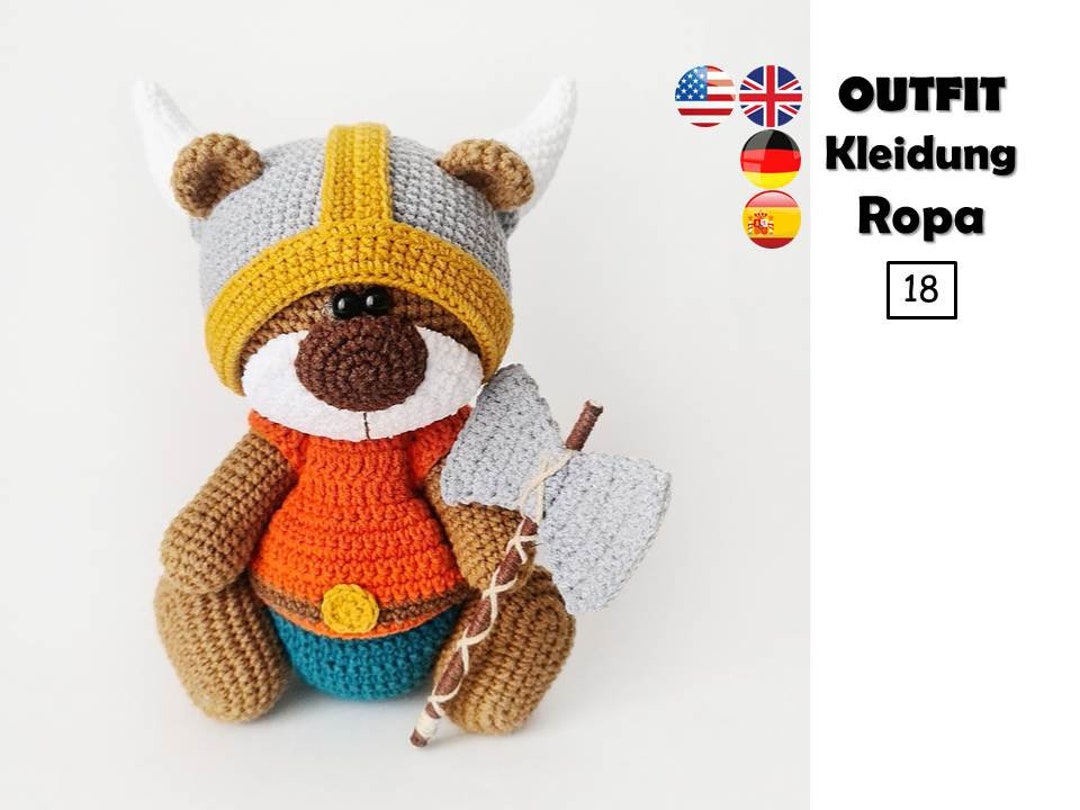 Crochet Pattern Viking Clothes for 18cm Toy / AMIGURUMI PDF Tutorial - Etsy