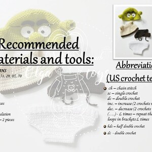 Crochet Pattern Ogre Clothes for 18cm Toy / AMIGURUMI PDF Tutorial - Etsy