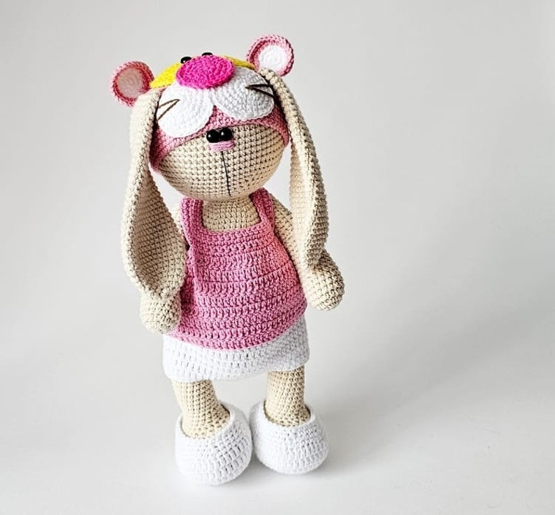 Crochet Pattern Pink Panther Clothes for 27cm Toy / Cartoon AMIGURUMI ...
