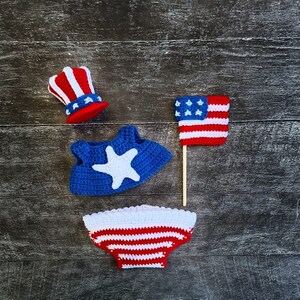 Crochet Pattern - Independence Day - 4th of July - American Flag ...