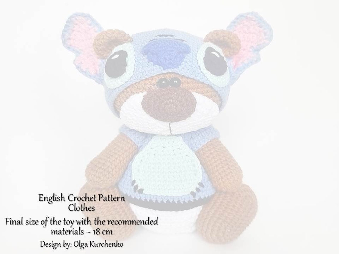 Crochet Pattern Blue Alien Clothes for 18cm Toy / AMIGURUMI - Etsy