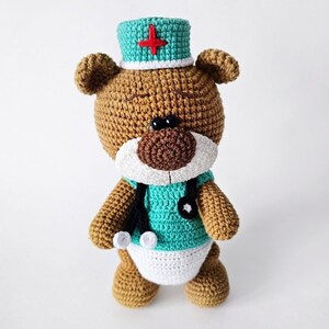 Crochet Pattern Doctor Healthcare Medical Clothes for 18cm Toy ...