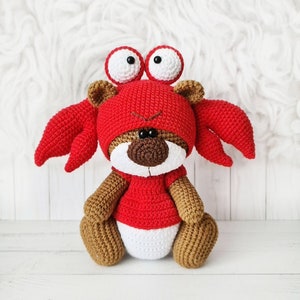 Crochet Pattern Lobster / Crab Clothes for 18cm Toy / AMIGURUMI PDF ...