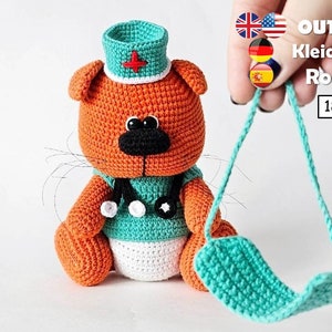 Crochet Pattern Doctor Healthcare Medical Clothes for 18cm Toy ...