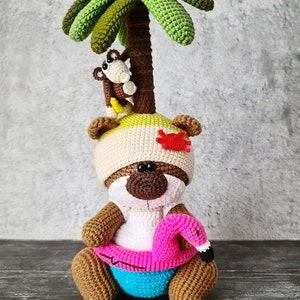 Crochet Pattern Palm Tree Summer Clothes for 18cm Toy / AMIGURUMI PDF ...