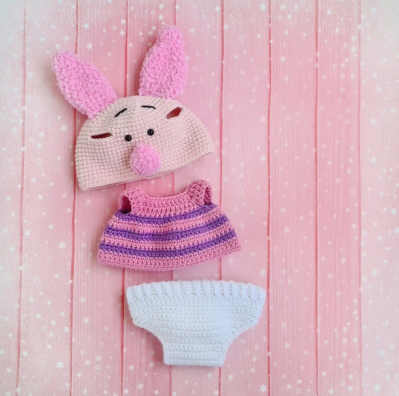 Crochet Pattern Piglet Clothes for 18cm Toy / AMIGURUMI PDF Tutorial - Etsy
