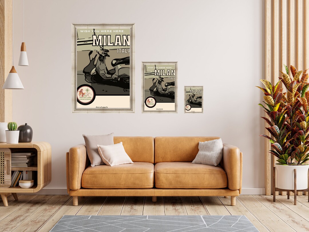 Travel Postcard Poster (milan) - Etsy