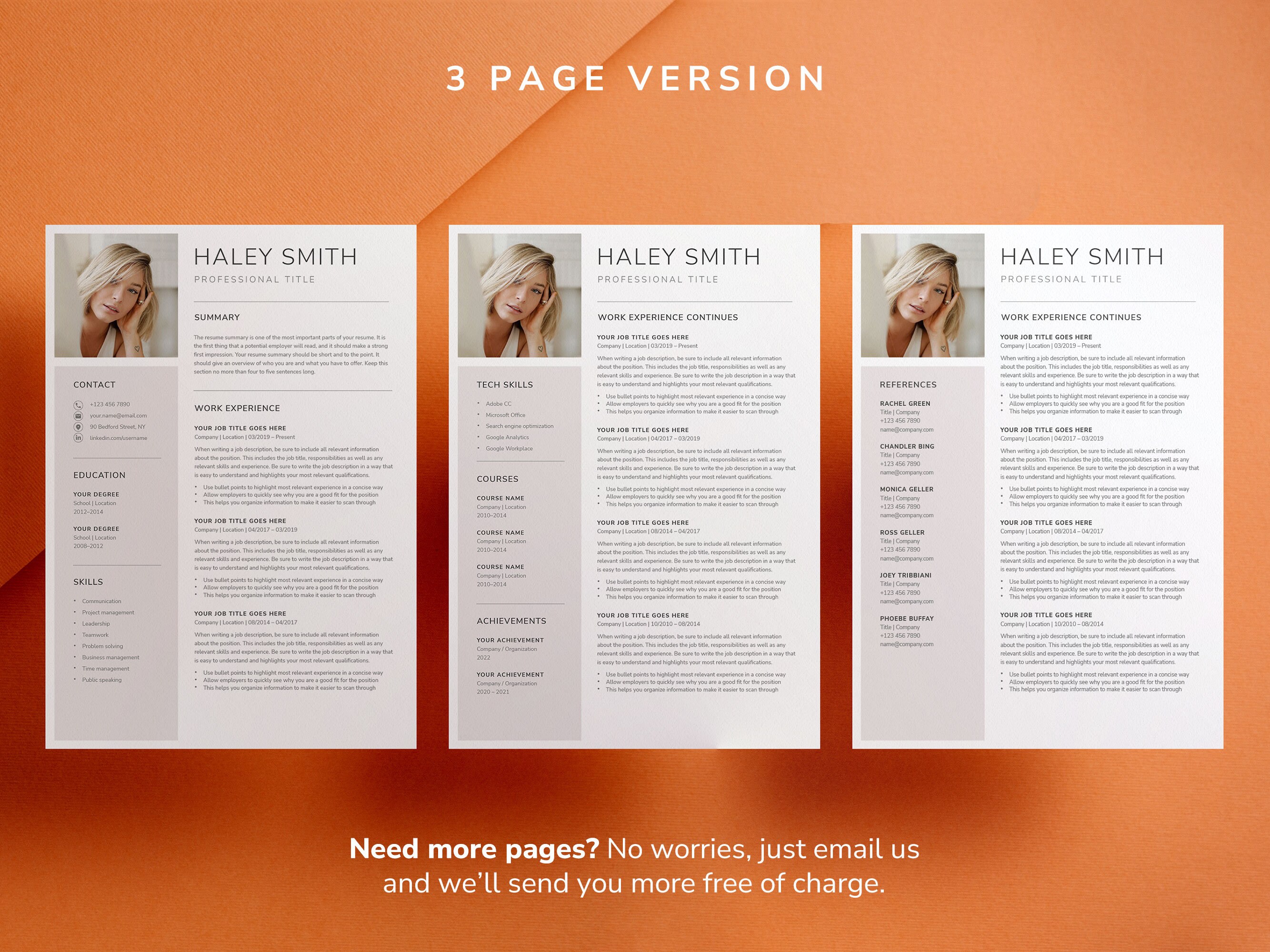 Modèle de CV exécutif Modèle de CV Google Docs Word, Lebenslauf Vorlage ...