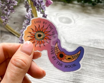 Floral Cute Axolotl Waterproof Sticker, Happy Salamander Sticker ...