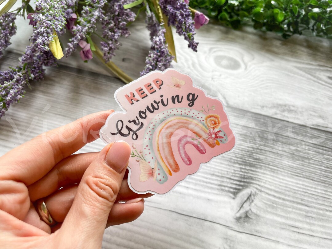 Encouraging Rainbow Waterproof Sticker Empowering Sticker for - Etsy