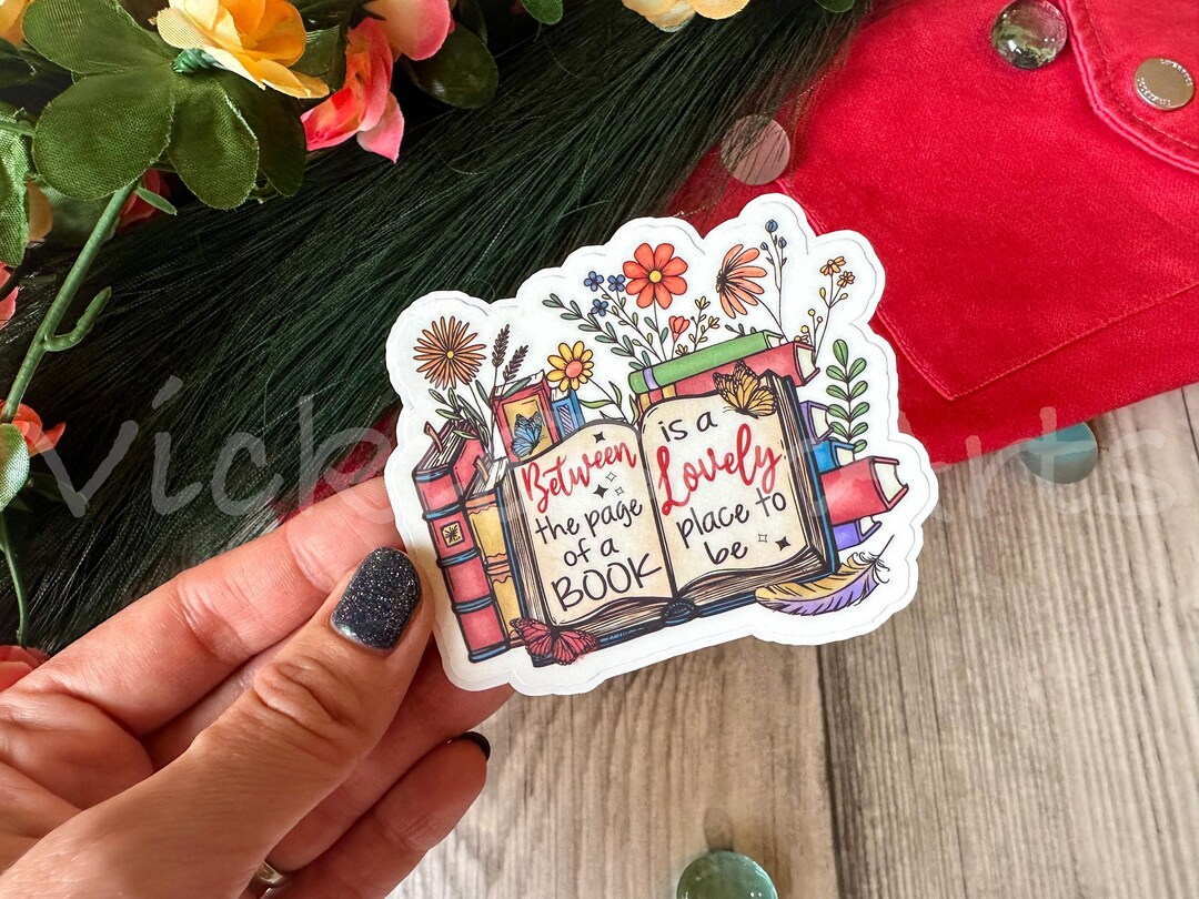 Cute Readers Waterproof Sticker, Book Lover Attitude Sticker, Sticker ...