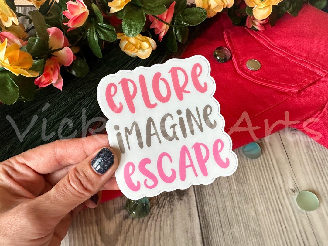 Cute Readers Waterproof Sticker, Book Lover Attitude Sticker, Sticker ...