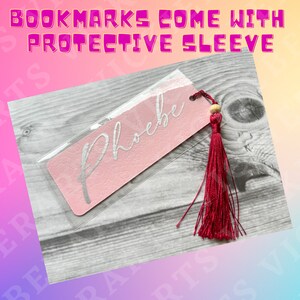 Custom Name Light Blue Bookmark, Sea and Beach Themed Personalized ...