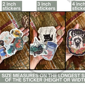 Floral Cute Axolotl Waterproof Sticker, Happy Salamander Sticker ...