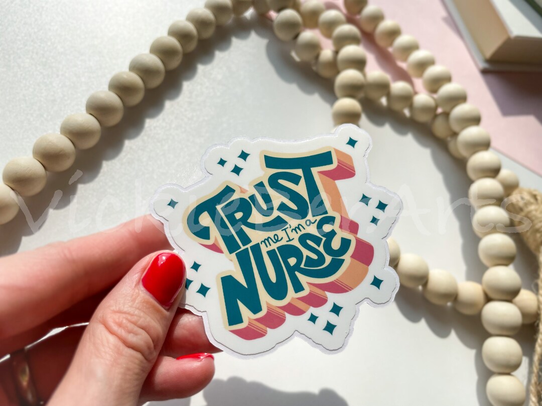Nurse Humor Waterproof Sticker, Hospital Worker Funny Sticker, Funny ...