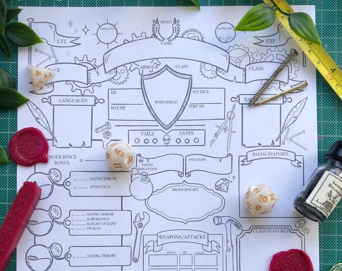 Spellbound Character Sheets - D&D 5e - Etsy Canada